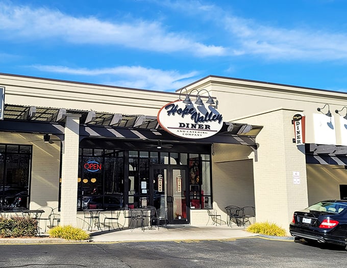 Hope Valley's crisp modern fa&ccedil;ade houses old-school cooking that proves comfort food needs no fancy dress to impress.