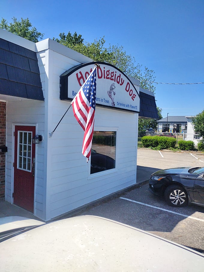 Hot Diggidy Dog's patriotic flair matches the all-American appeal of their perfectly snappy franks.