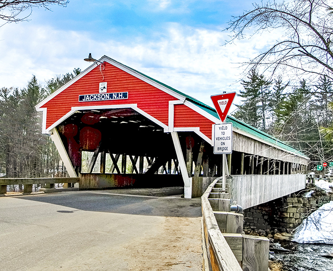 Jackson's iconic covered bridge &ndash; where countless marriage proposals have happened and every season looks like a calendar shoot.