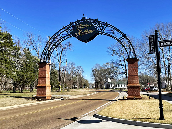 Madison's clock tower stands sentinel over streets designed for leisurely strolls. Time moves differently when you're not rushing.