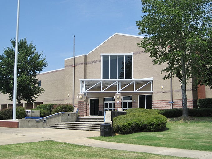 Downtown storefronts bathed in early morning light - before the shoppers arrive and the credit cards come out to play. 