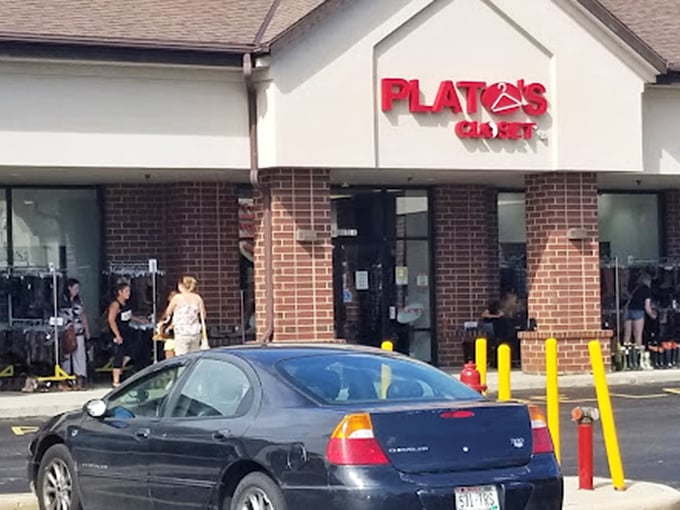 Plato's Closet brings teen fashion recycling to a whole new level in this unassuming strip mall location. 