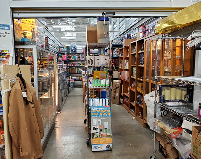 Weather-proof bargain hunting! Puyallup's massive indoor market houses a mind-boggling array of treasures from tools to toys under one giant roof.