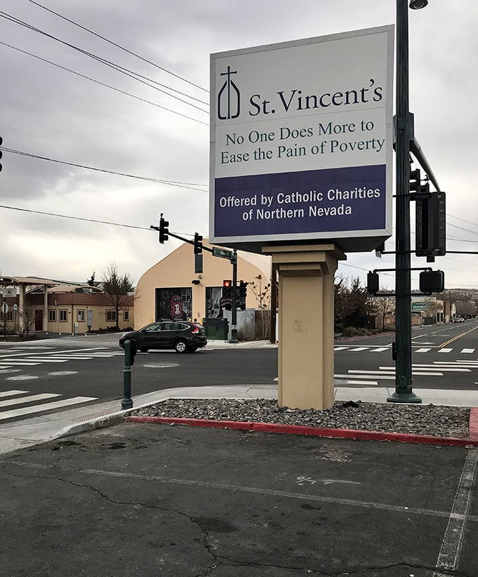 St. Vincent's sign speaks volumes about their mission. This isn't just shopping &ndash; it's community care disguised as bargain hunting.