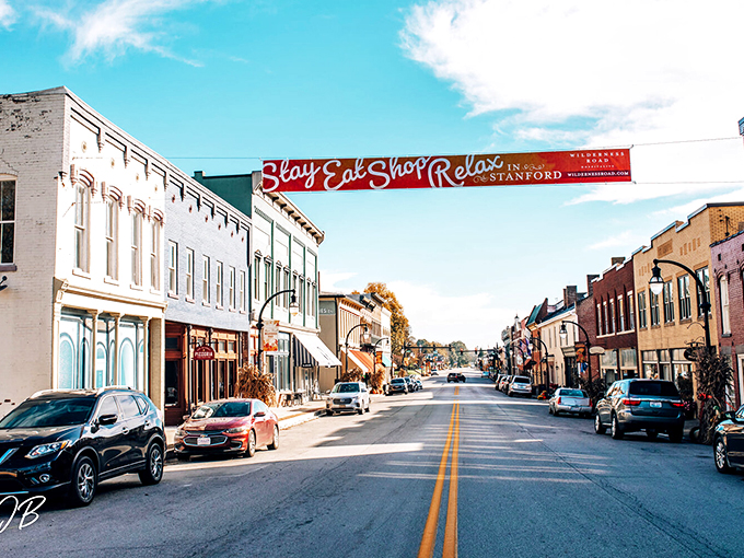 Stanford's main drag: the street that launched a thousand "maybe we should move to a small town" conversations.
