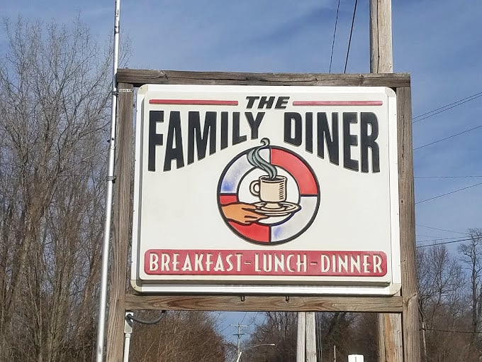 The Family Diner: The sign says it all &ndash; simple, straightforward, and promising the kind of meal that makes you want to unbutton your pants afterward.