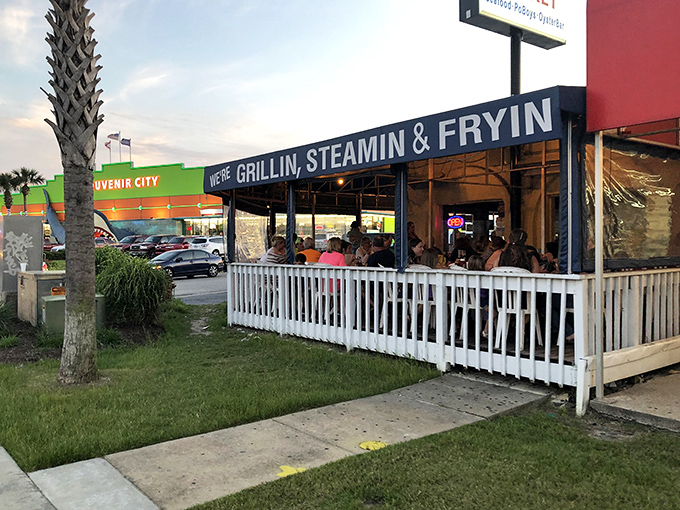 "We're Grillin, Steamin & Fryin" isn't just a slogan &ndash; it's The Shrimp Basket's sacred oath to seafood lovers everywhere.