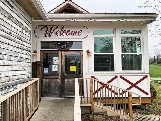Windy Corner Market: Country charm with a 'Welcome' that really means it! This rustic spot sits at the crossroads of 'hungry' and 'happy.'
