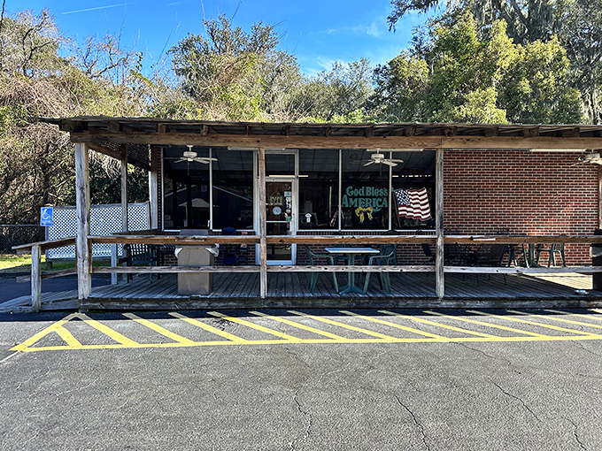 Simple wooden deck, American flag, life-changing sandwiches. Alvin Ord's is practically singing "God Bless America" with every bite.