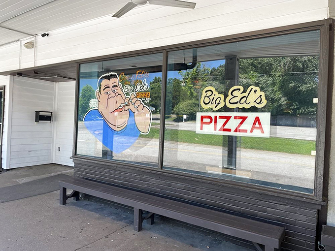 The simple bench outside Big Ed's isn't just seating &ndash; it's where locals have waited patiently for decades for pizza worth the line.