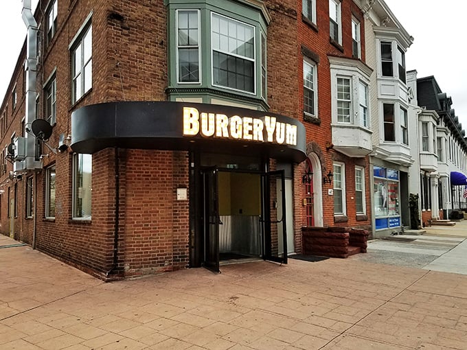 That bright "BURGERYUM" sign isn't false advertising&mdash;these burgers will literally make you say "YUM" out loud.
