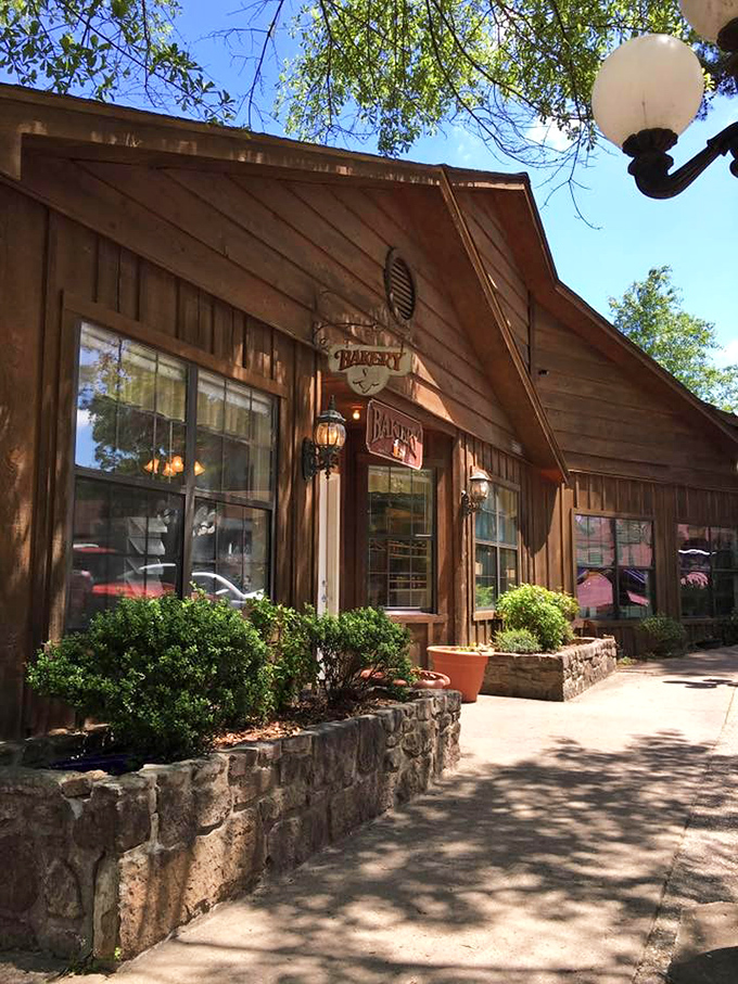 Those charming lanterns flanking the entrance aren't just decorative—they're guiding lights to pastry perfection in Star City.