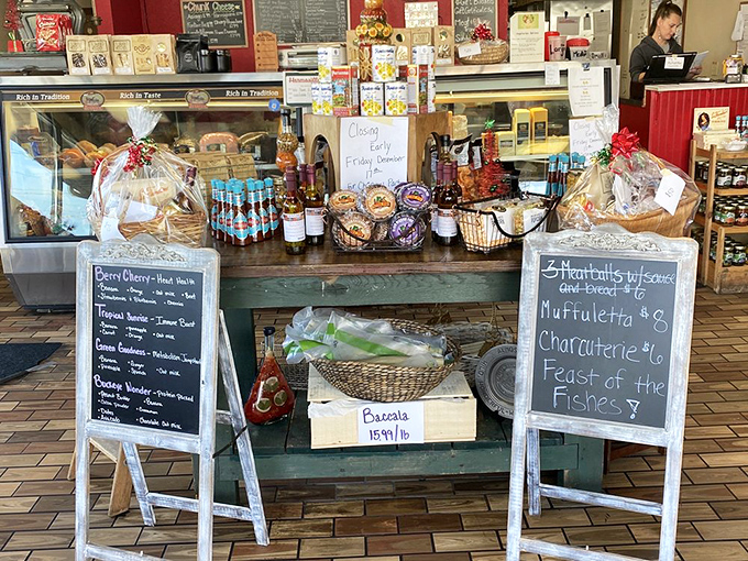 Inside this market, the deli counter displays a United Nations of ingredients, each ready to transform your sandwich expectations forever.