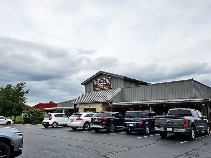 Cars fill Millstone's lot like bees around honey. When BBQ is this good, people will find you no matter where you are.