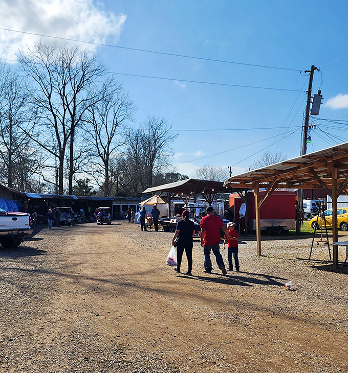 Families making memories between the vendor stalls. Sometimes the best finds aren't things at all, but the shared experience of discovery.