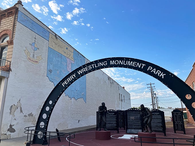 The Perry Wrestling Monument celebrates local heritage while the town's cost of living gives your retirement budget something to cheer about too!