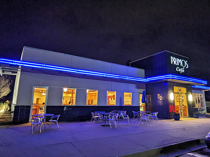 Those outdoor tables at Primos aren't just seating&mdash;they're front-row tickets to the best breakfast show in town, served with unlimited coffee refills. 