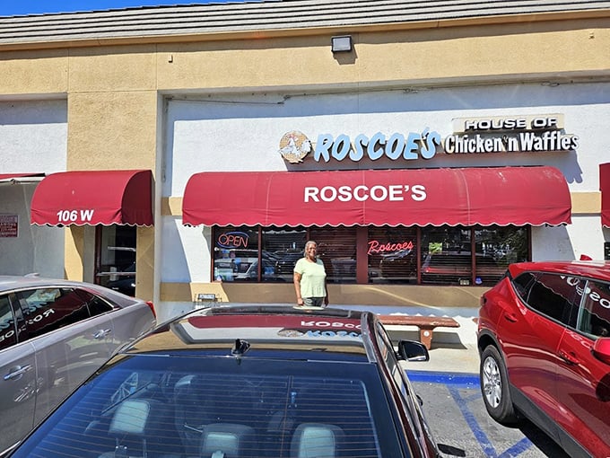 The red awnings of Roscoe's are like the Hollywood sign of soul food. This institution has earned every bit of its legendary status.