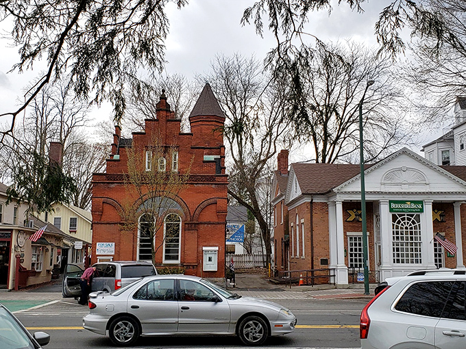 These charming shops in Stockbridge look like they've been serving locals hot coffee and warm gossip since your grandparents' first date.
