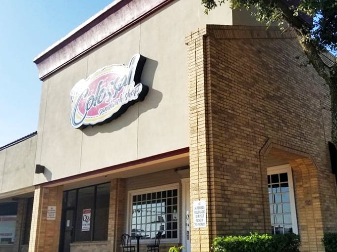 Behind that simple yellow brick facade, The Colossal Sandwich Shop lives up to its name with handheld feasts of epic proportions.