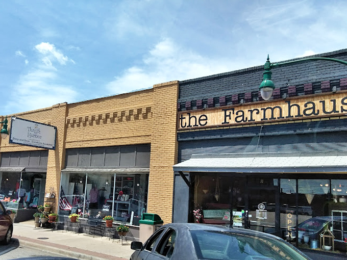 History meets bargain hunting! Thrift Harbor shares its street with The Farmhaus, creating a charming destination for treasure seekers with an eye for unique finds.