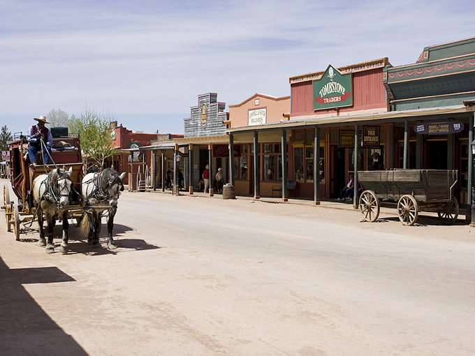 "The Town Too Tough To Die" balances Wild West tourism with authentic frontier heritage along its wooden boardwalks.