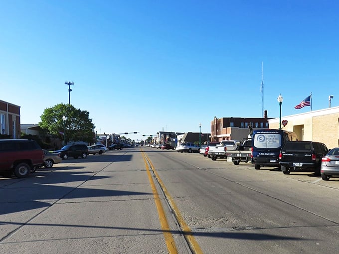 Blue skies stretch endlessly above Valentine's welcoming main street &ndash; where small-town Nebraska shows its big heart.Add to Conversation