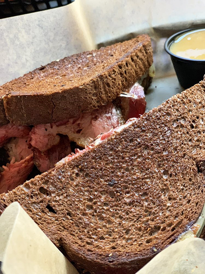 Sandwich perfection doesn't happen by accident. This Reuben has been engineered for maximum flavor delivery in every bite. 