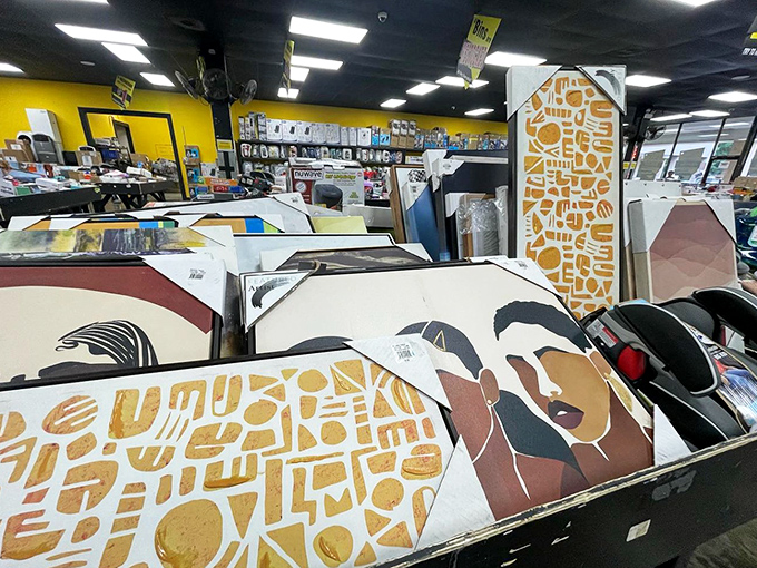 Modern art meets bargain hunting&mdash;these contemporary wall pieces could transform a blank wall without emptying your wallet.