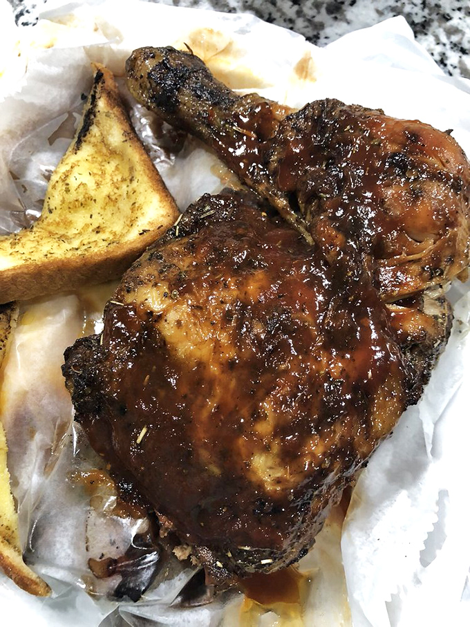 Smoked chicken so juicy it should come with a warning label. That toast isn't for the bird&mdash;it's for wiping your plate clean afterward.