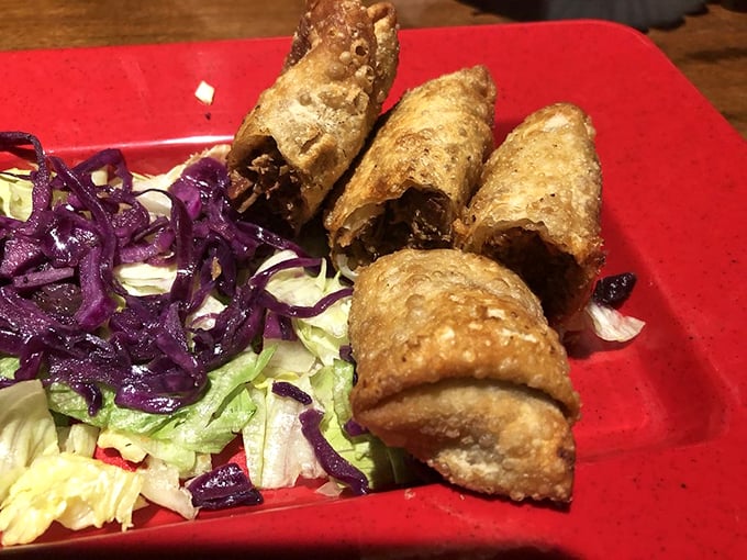 BBQ wontons: where East meets Midwest in crispy, golden packages. These fusion bites prove great ideas can come from culinary cross-pollination.