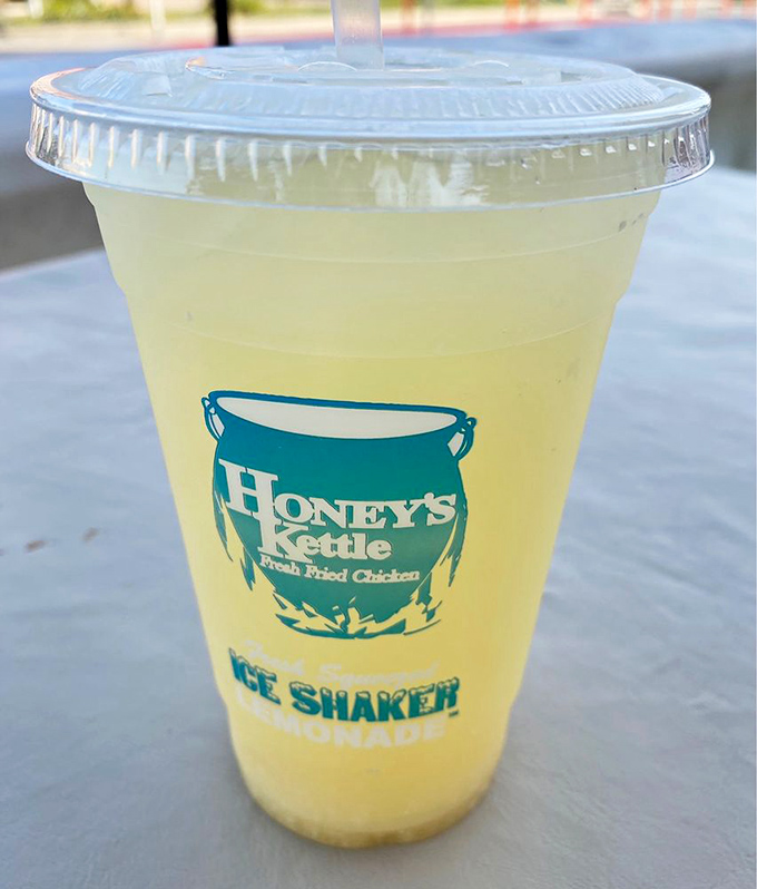 Their lemonade comes in a cup that practically screams "summer" &ndash; refreshing enough to cut through all that glorious fried goodness.