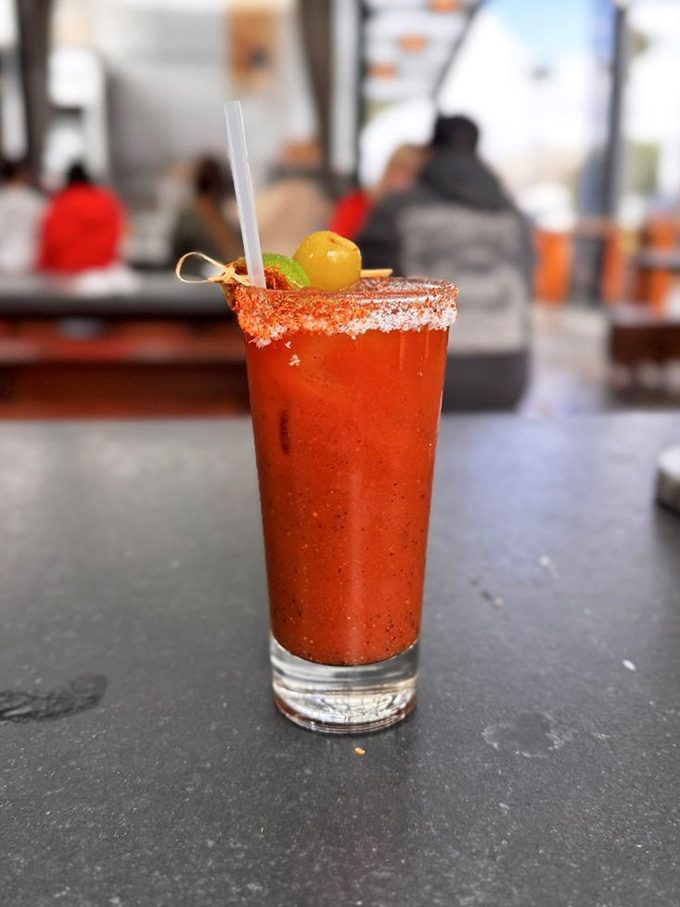 Their Bloody Mary doesn't just wake you up&mdash;it throws open the curtains and plays a trumpet. Spicy, savory, and garnished with enough goodies for a small meal.