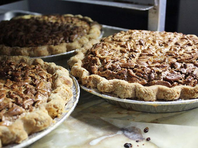 Bourbon pecan pie: Where Georgia nuts meet Kentucky spirits in a collaboration that would make any diplomat proud.