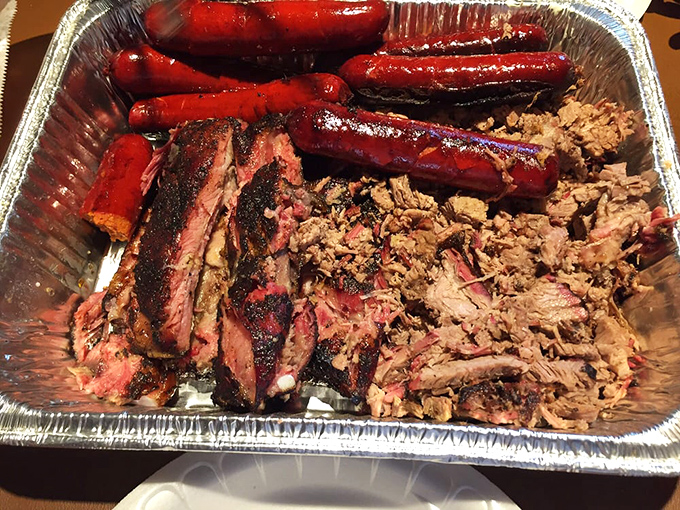 Baked beans, potato salad, and barbecue &ndash; the holy trinity of comfort food that makes you want to hug whoever invented the concept of lunch.