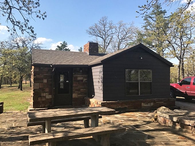 The CCC-built cabins blend rustic charm with just enough modern comfort. Like camping with training wheels and an actual roof.