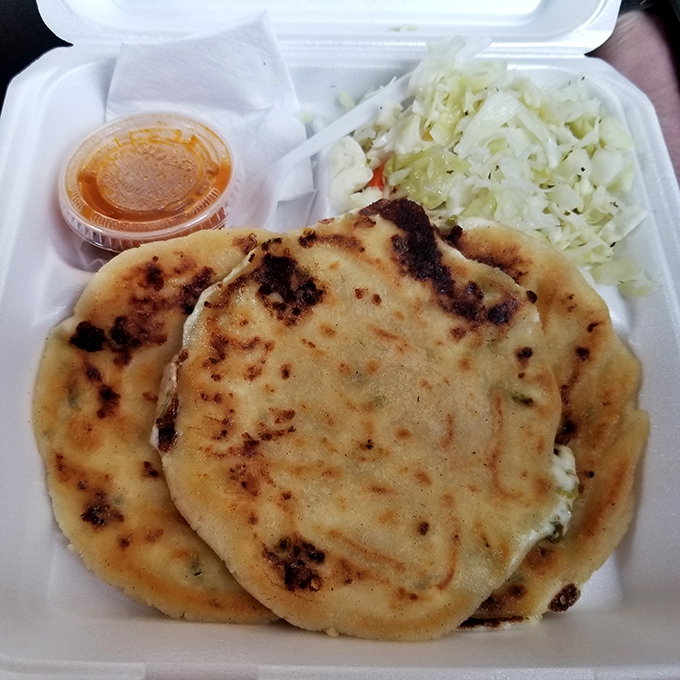 Pupusas&mdash;those delicious stuffed corn cakes&mdash;prove that Dog N Suds embraces flavors beyond the all-American classics.