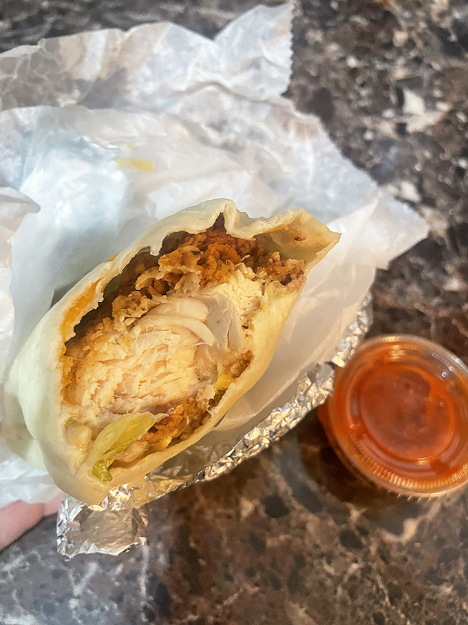 This chicken wrap isn't trying to be fancy&mdash;it's just honest-to-goodness deliciousness wrapped in a convenient, handheld package. 