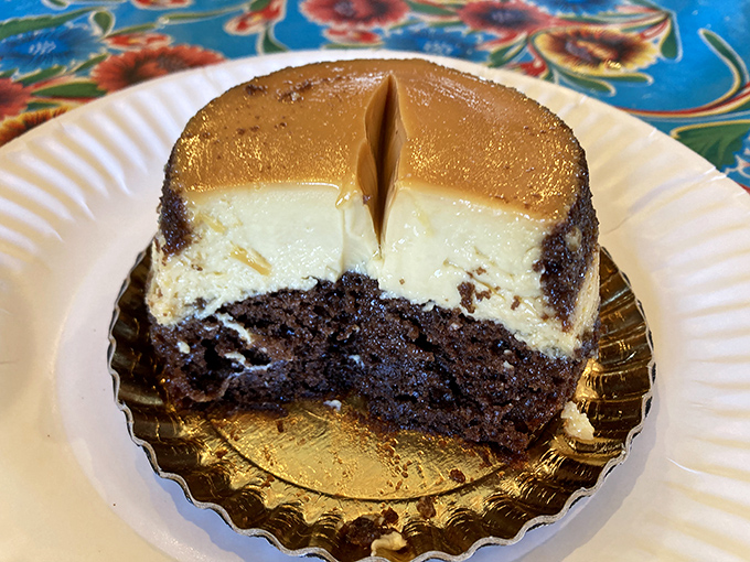 Choco flan: where cake and custard stopped fighting for attention and decided to create the dessert equivalent of world peace.
