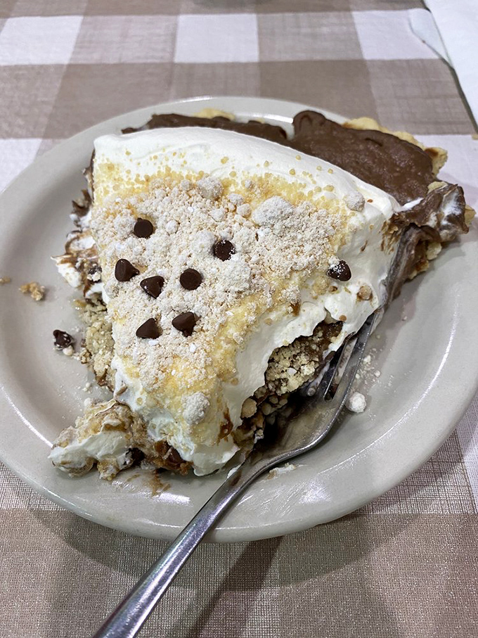 This chocolate peanut butter pie doesn't just cross the line between dessert and religious experience&mdash;it erases it completely.