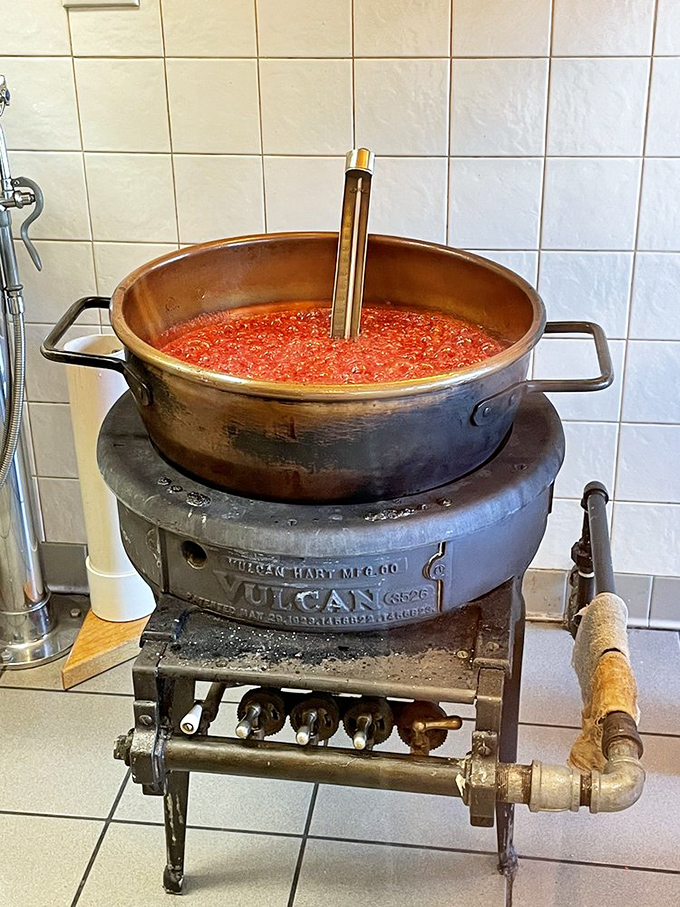The bubbling cauldron of cinnamon destiny! This antique Vulcan cooker has been turning sugar into happiness since your great-grandparents' day.