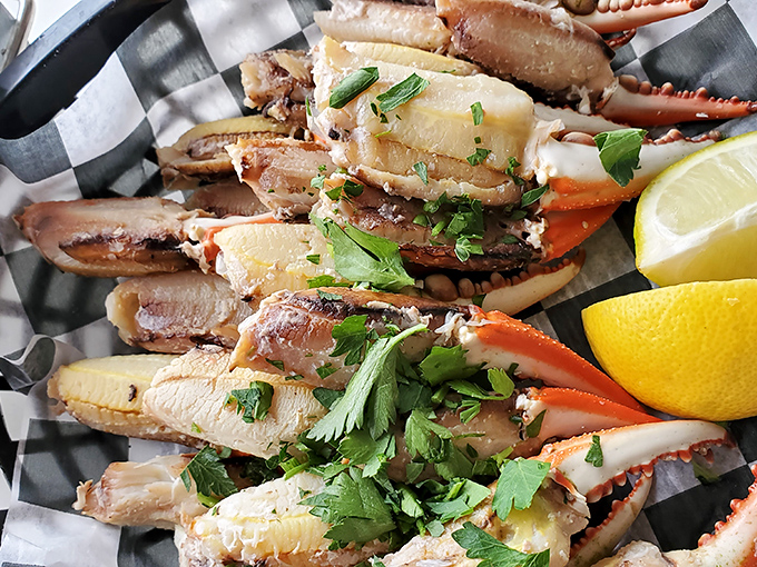 Crab claws arranged with such care, you almost feel bad dismantling them&mdash;almost, until that first sweet, tender bite.