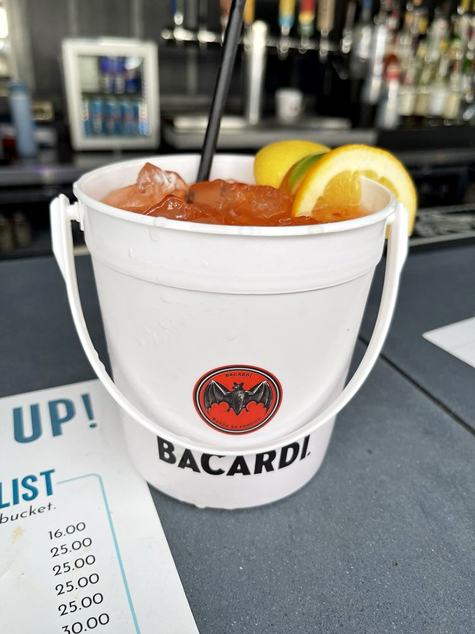 The bar's wooden surfaces tell stories of countless toasts, first dates, and celebrations&mdash;if only these planks could talk.