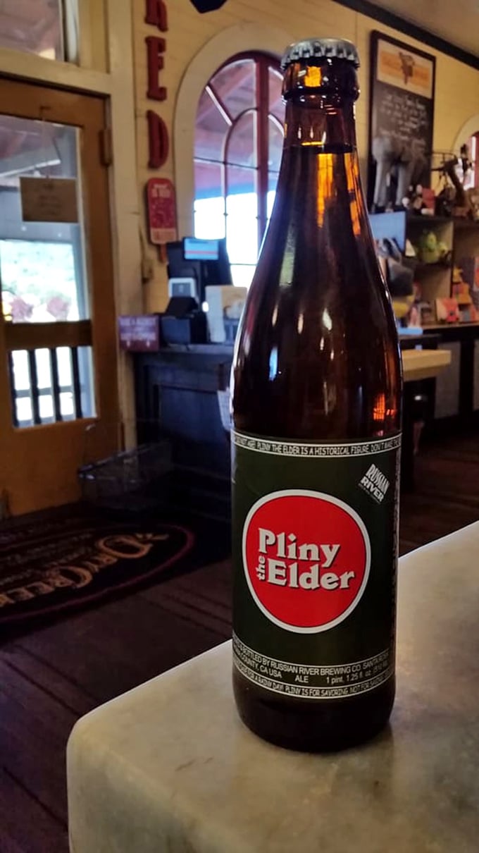 Even the beer selection shows personality&mdash;Pliny the Elder stands ready to complement your sandwich adventure with hoppy sophistication. Wine country knows its beverages.