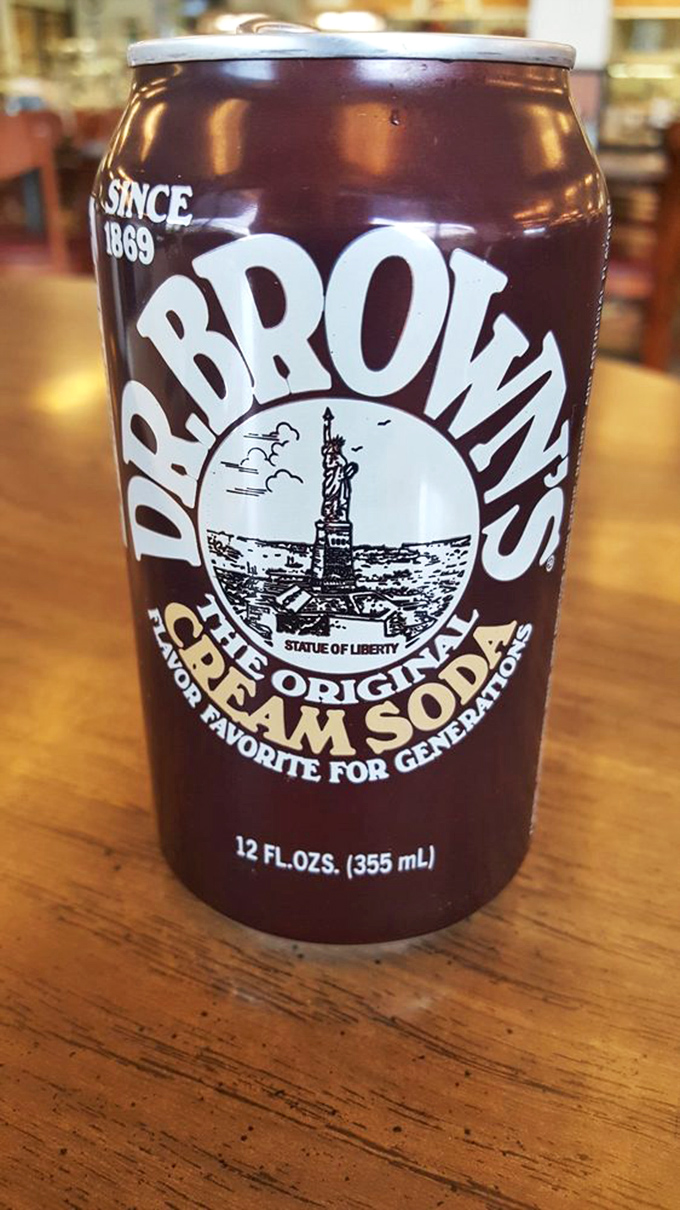 Dr. Brown's Cream Soda&mdash;the unofficial champagne of delicatessens since 1869. That Statue of Liberty knows what's up.