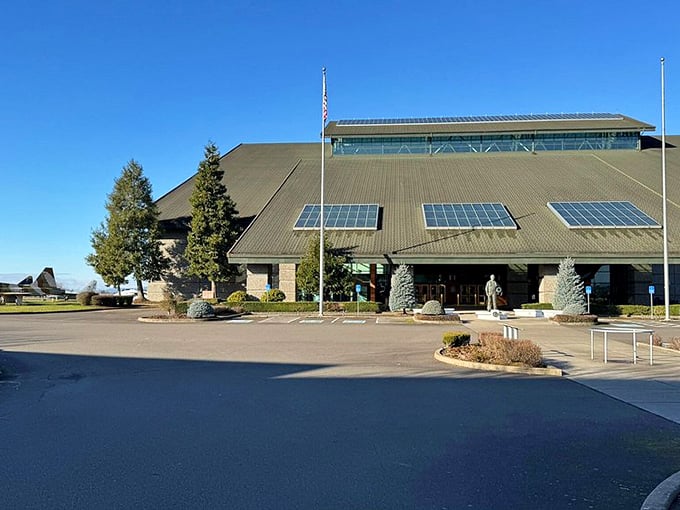 Evergreen Aviation Museum houses magnificent flying machines alongside culinary adventures. Where else can you eat lunch next to a Spruce Goose? 