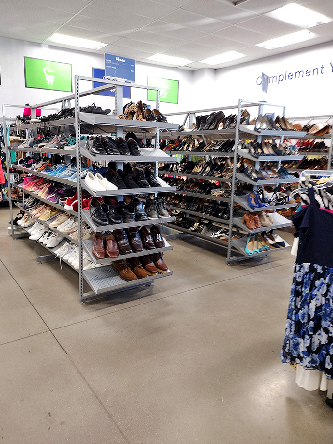 Shoe heaven exists, and it's organized by size. From barely-worn loafers to vintage boots, your next favorite footwear is hiding somewhere in these racks.