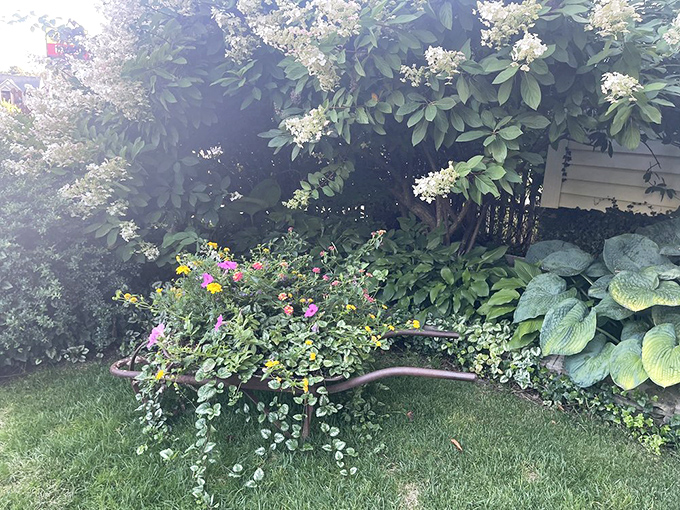 Gardens surrounding the restaurant provide a serene setting and hint at the fresh ingredients that might find their way to your plate.