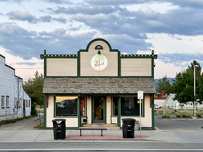 Get Baked perfectly captures that old-time Main Street magic. Like your grandmother's kitchen, if grandma had opened a storefront and hired a graphic designer.