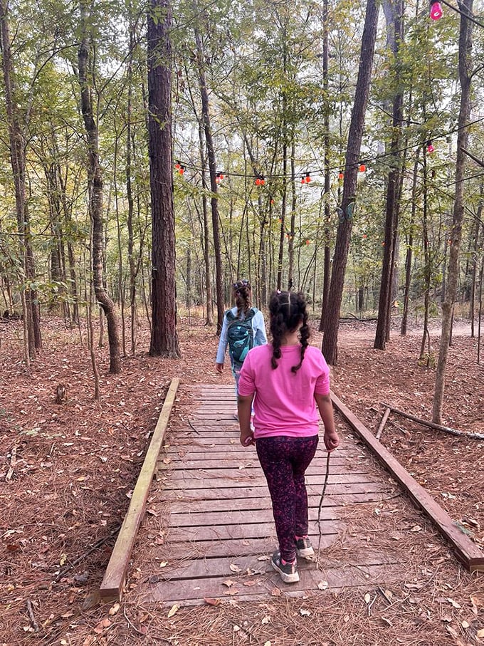 Family-friendly trails where "Are we there yet?" transforms into "Can we keep going?" Magic happens when screens are replaced by green.